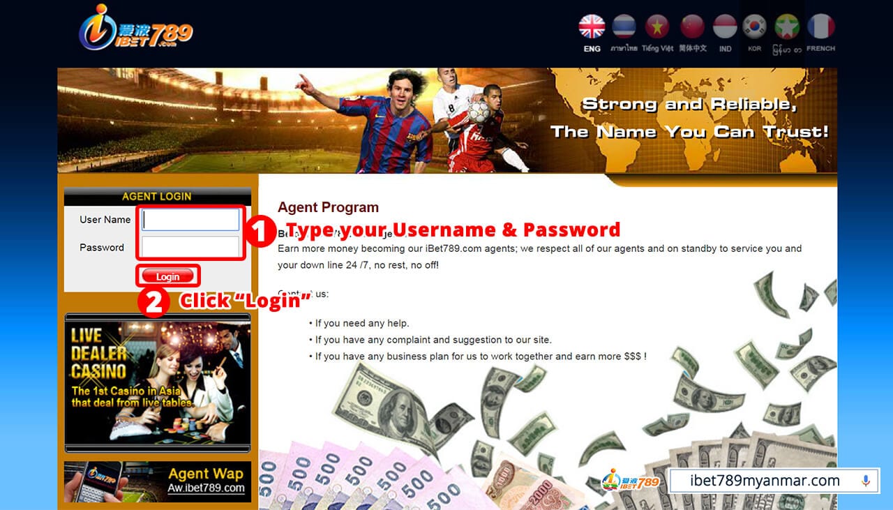 IBET789 Agent Tutorial For Agent Management - IBET789 Myanmar