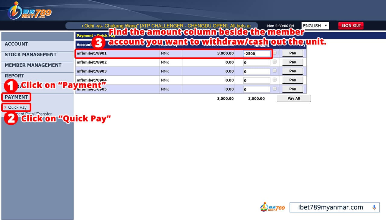 IBET789 Agent Tutorial For Agent Management - IBET789 Myanmar