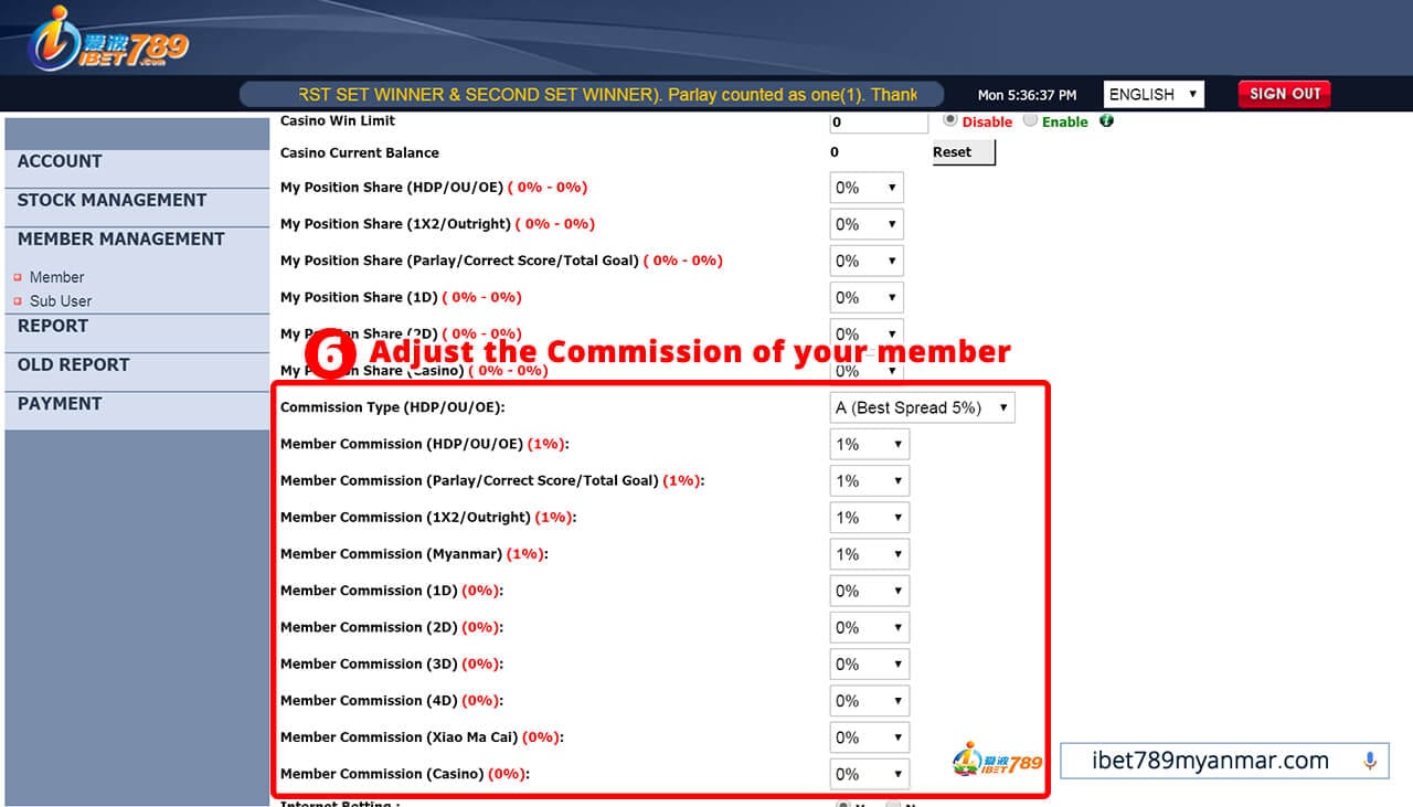 IBET789 Agent Tutorial For Agent Management - IBET789 Myanmar